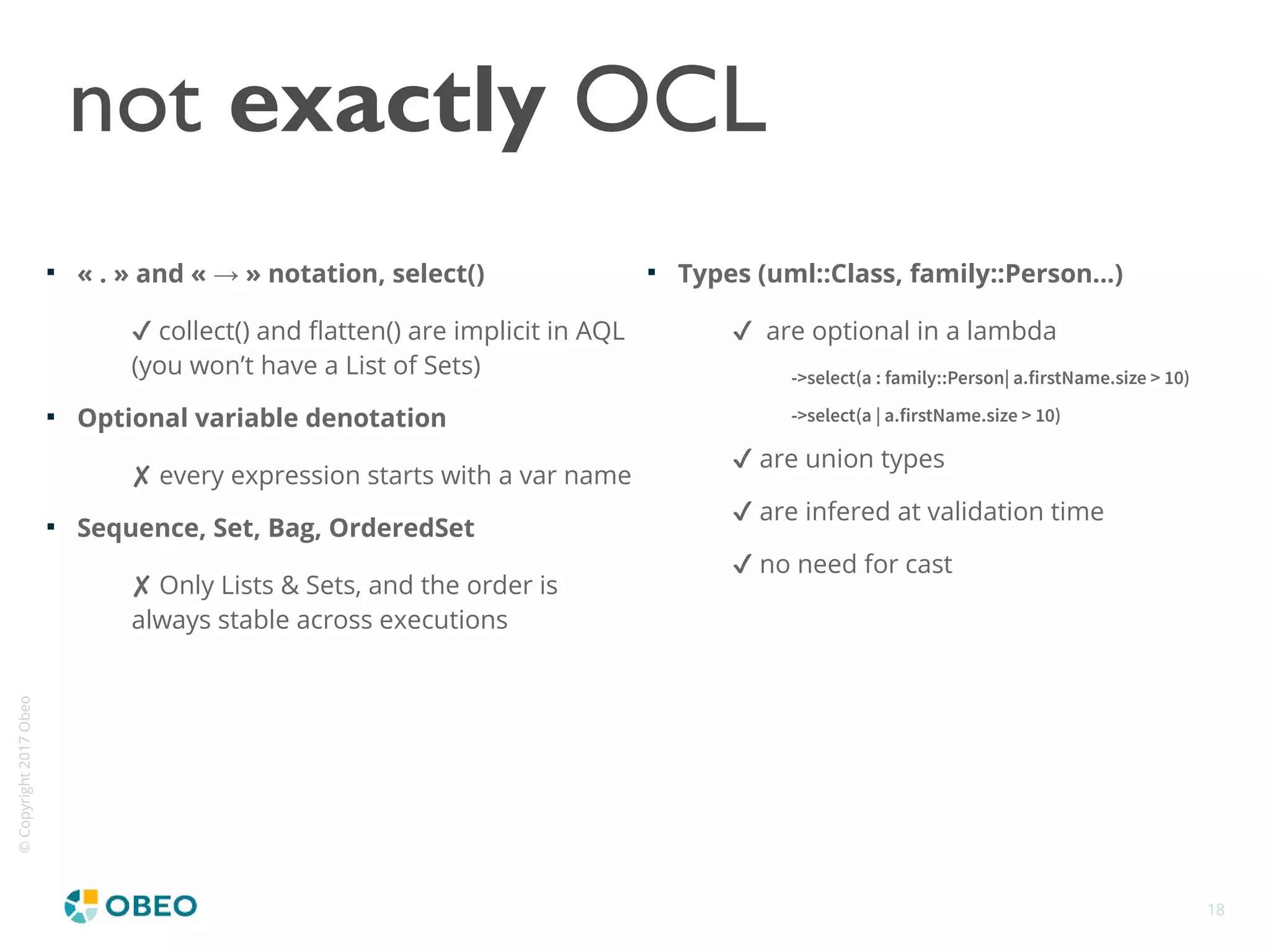 Eclipse Modeling Guided Tour - Acceleo Query Language (AQL) | PPT