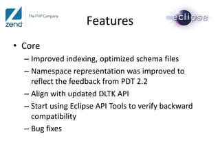 Eclipse pdt indigo release review | PPT