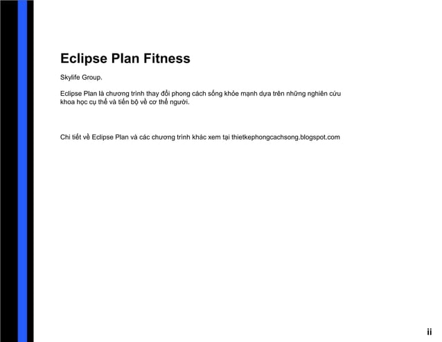 Eclipse Plan Fitness | PPT
