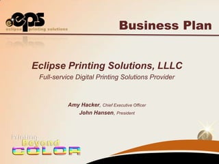 Eclipse Printing Business Plan | PPTX