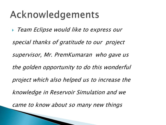 Eclipse reservoir simulation project presentation slides team ucsi | PPTX