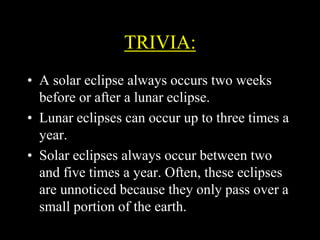 A brief presentation of solar eclipse using powerpoint | PPT