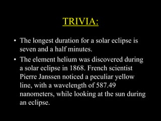 A brief presentation of solar eclipse using powerpoint | PPT