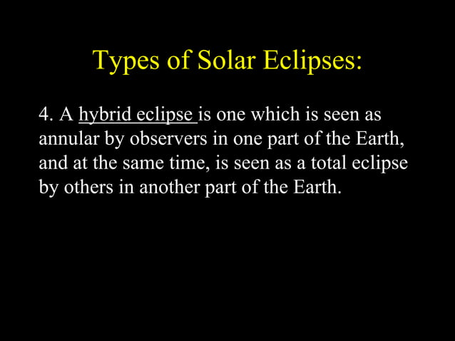 A brief presentation of solar eclipse using powerpoint | PPT