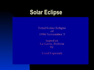 Eclipses And Tides | PPT