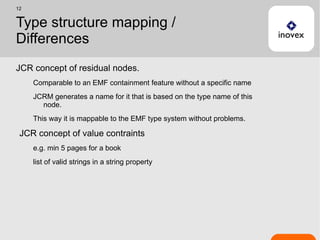 JCR Mangement - Eclipse Summit 2008 | PPT