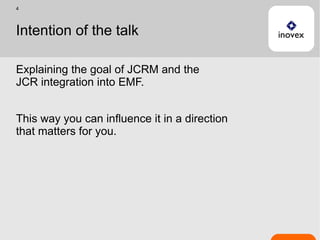 JCR Mangement - Eclipse Summit 2008 | PPT