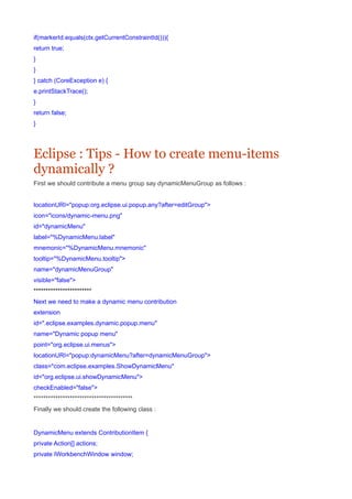 Eclipse Tricks | ODT