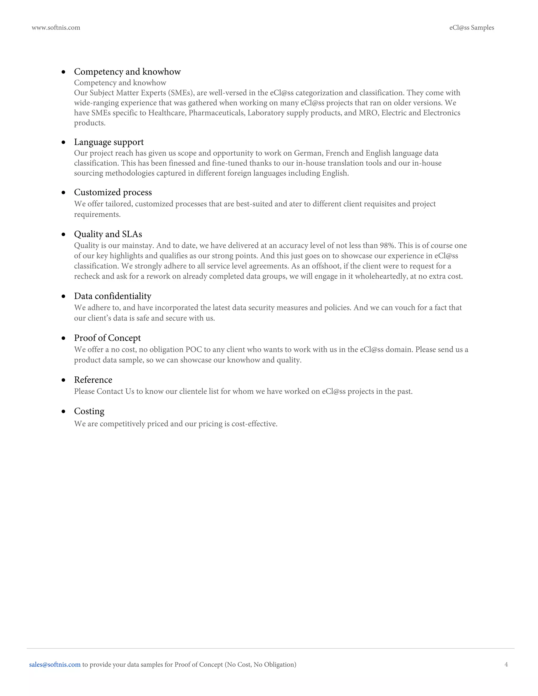 Ecl@ss (eClass) product classification (mapping) process and samples | PDF
