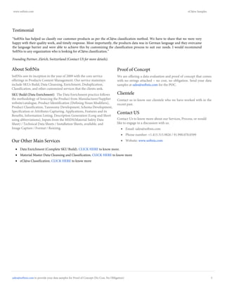 Ecl@ss (eClass) product classification (mapping) process and samples | PDF