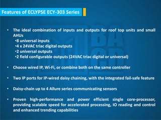 Eclypse connected equipment controllers (ecy 303 series) | PPTX
