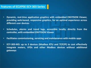 Eclypse connected equipment controllers (ecy 303 series) | PPTX