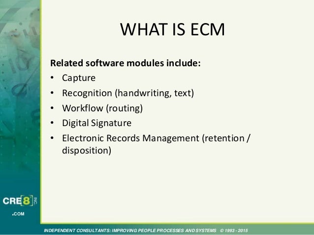 ECM Electronic Content Management