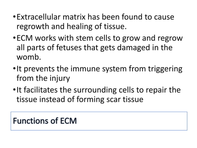 ecm-extra cellular matrix and its function.pptx | Biological Sciences ...