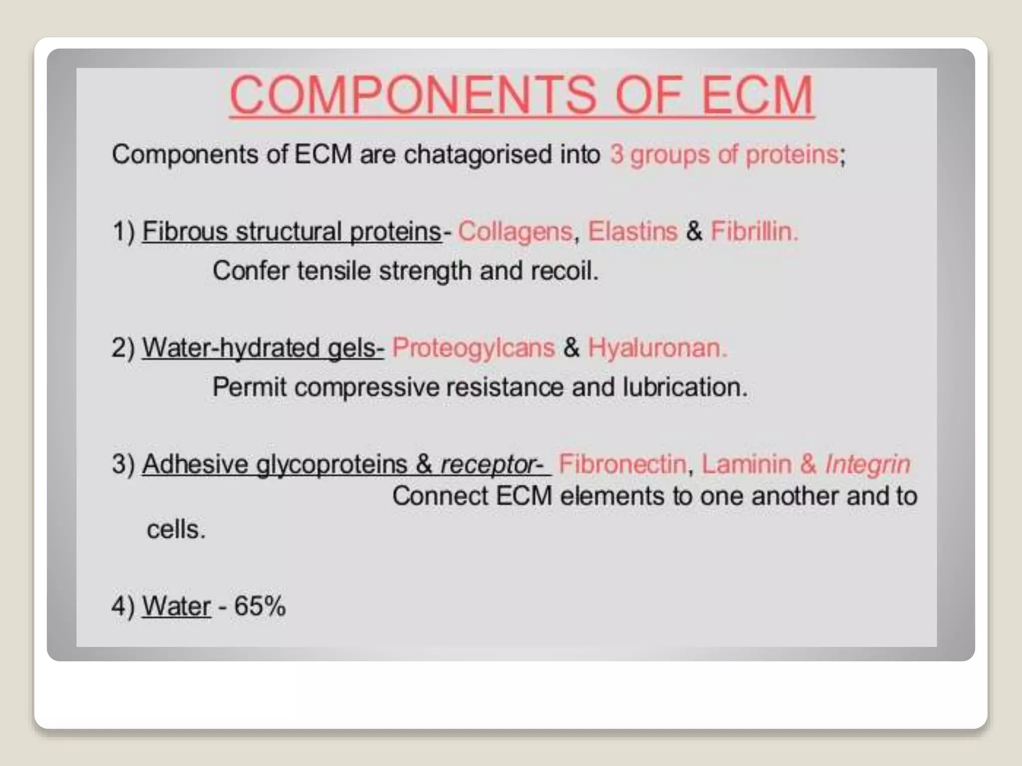 Extra Cellular Matrix (ECM) | PPTX