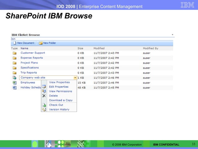IBM FileNet ECM Roadmap | PPT