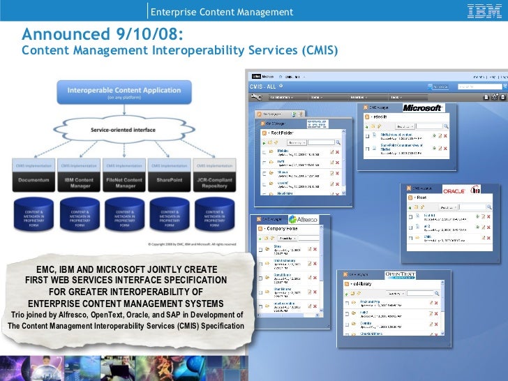 IBM FileNet ECM Roadmap