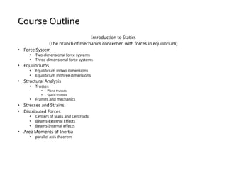 ECM 150 Applied Statics in engineering mechanics.pptx