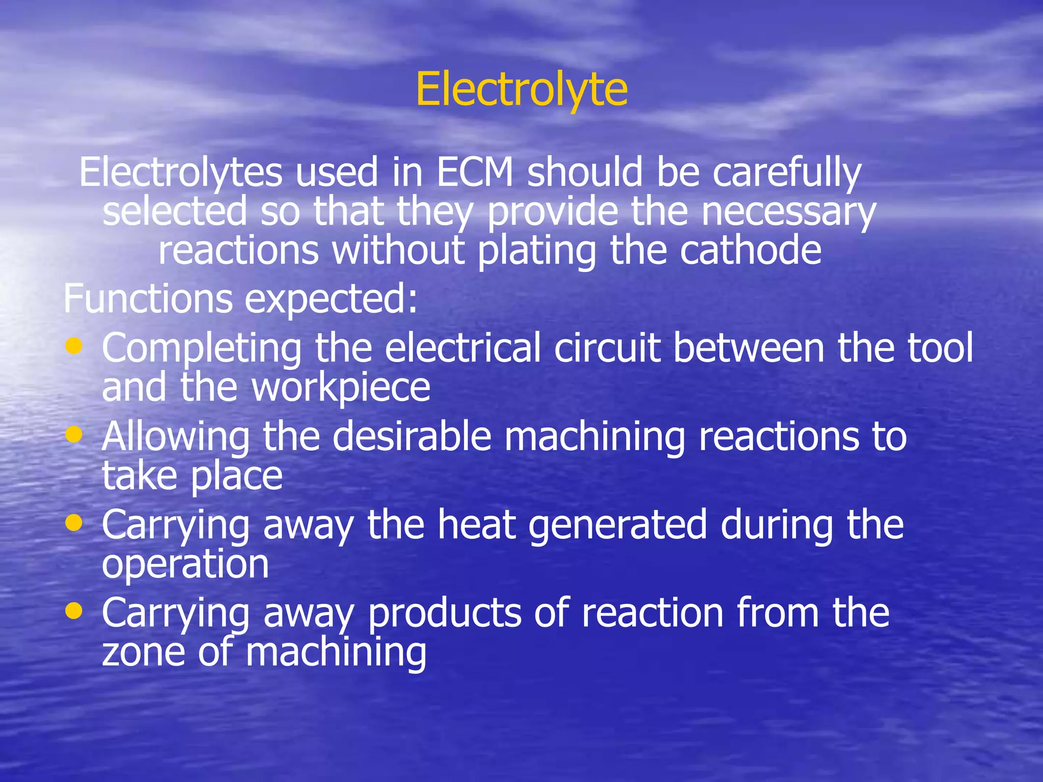Electro Chemical Machining | PPTX