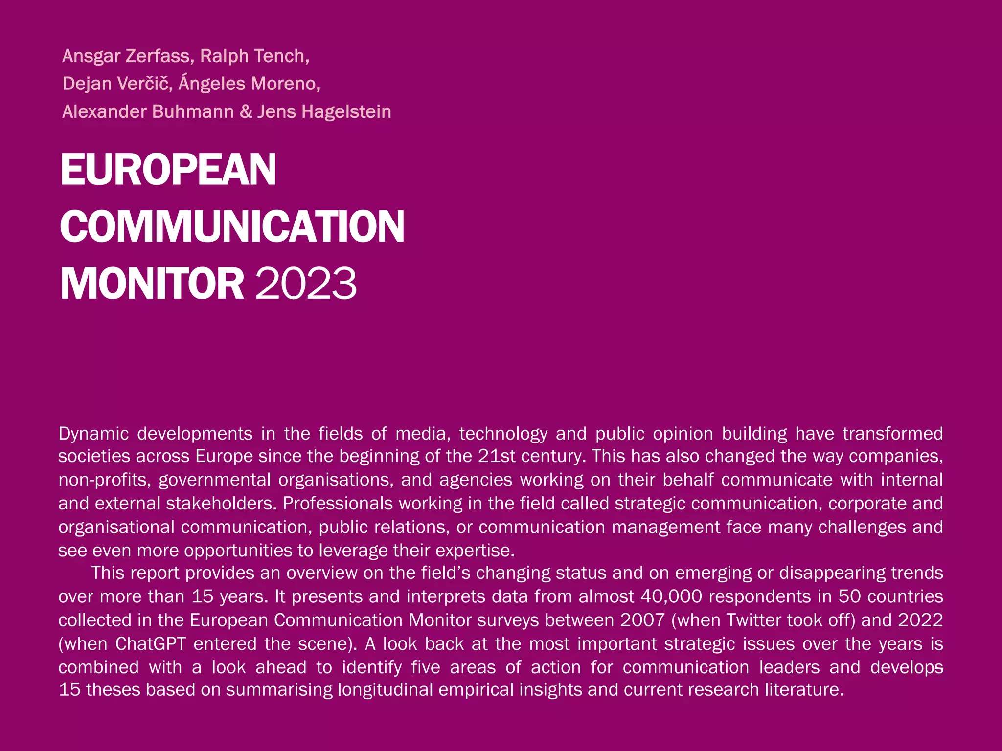 European Communication Monitor 2023 | PPT