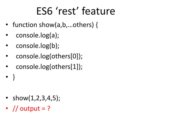 ECMA5 and ES6 Promises | PPT