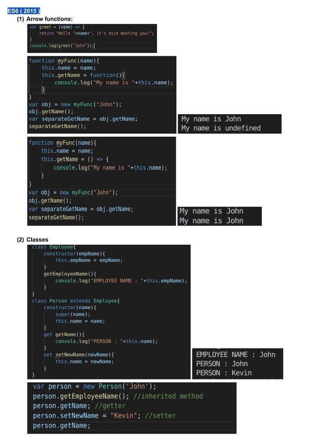 ECMAScript (2015 - 2019) | PDF