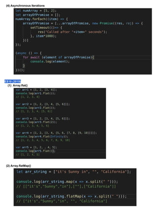 ECMAScript (2015 - 2019) | PDF