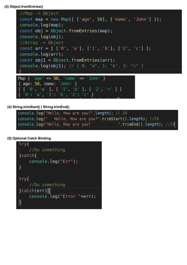 ECMAScript (2015 - 2019) | PDF