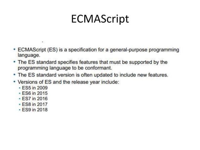 Ecma script | PPT