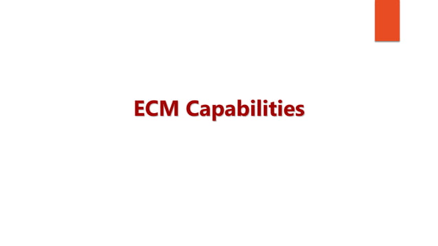 ECM capabilities | PPT