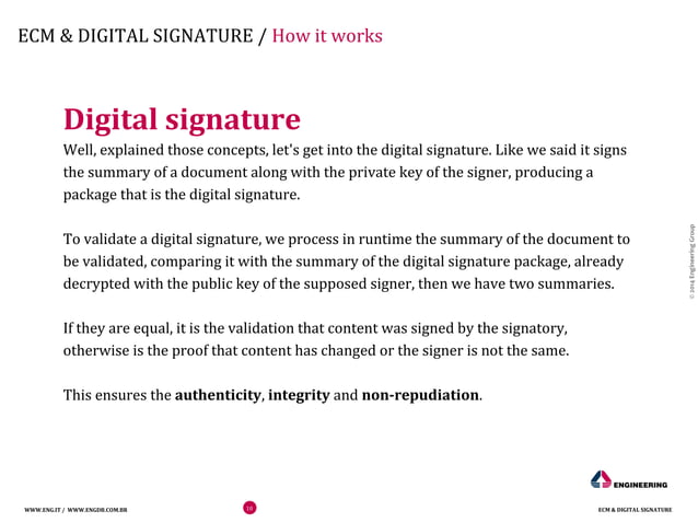 ECM & Digital Signature | PPT