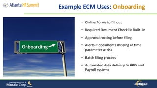 ECM Automation for HR Departments | PPT