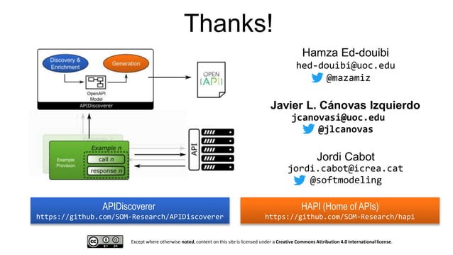 Example-driven Web API Specification Discovery | PPT