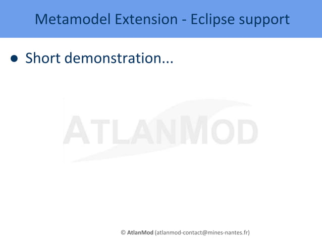 ECMFA 2015 MoNoGe metamodel extension | PPT