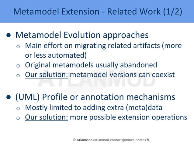 ECMFA 2015 MoNoGe metamodel extension | PPT