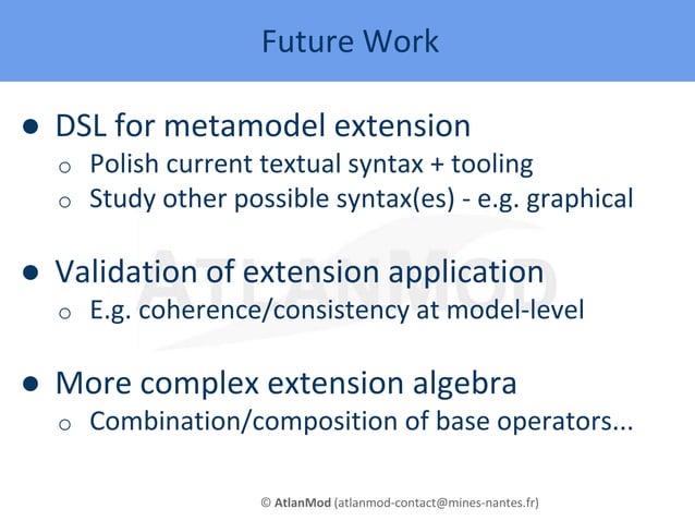 ECMFA 2015 MoNoGe metamodel extension | PPT
