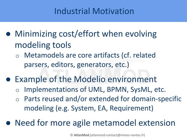 ECMFA 2015 MoNoGe metamodel extension | PPT