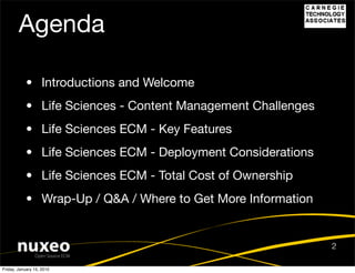 ECM For Life Sciences - Nuxeo And CTA | PDF