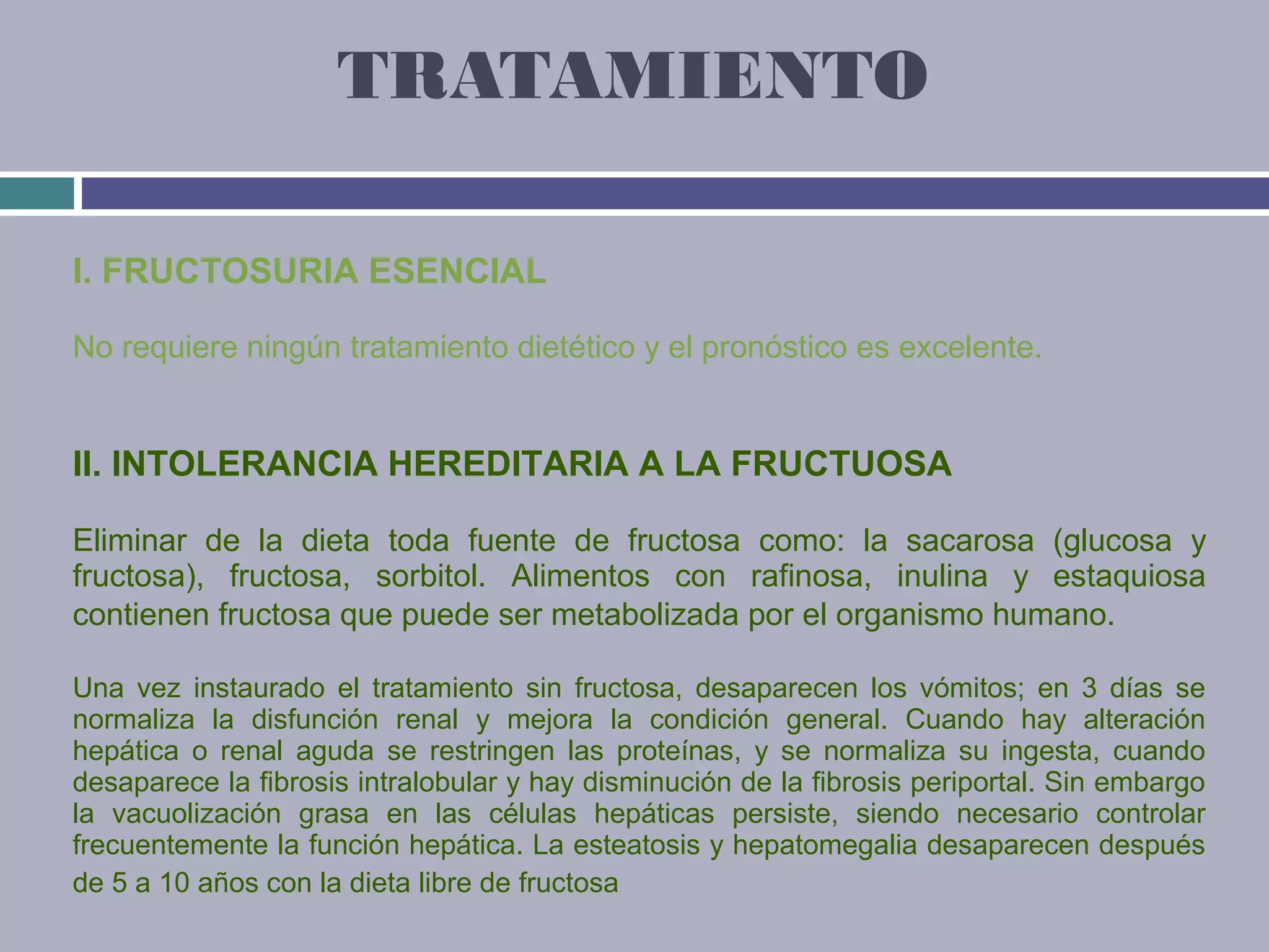 Errores del Metabolismo de la Fructosa | PPT