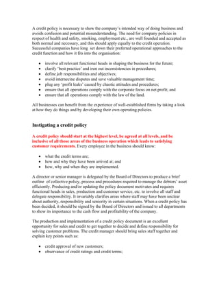 Ecmg credit policy | PDF