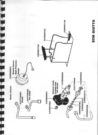 Ecm giotto premium parts manual | PDF