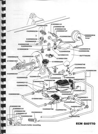 Ecm giotto premium parts manual | PDF
