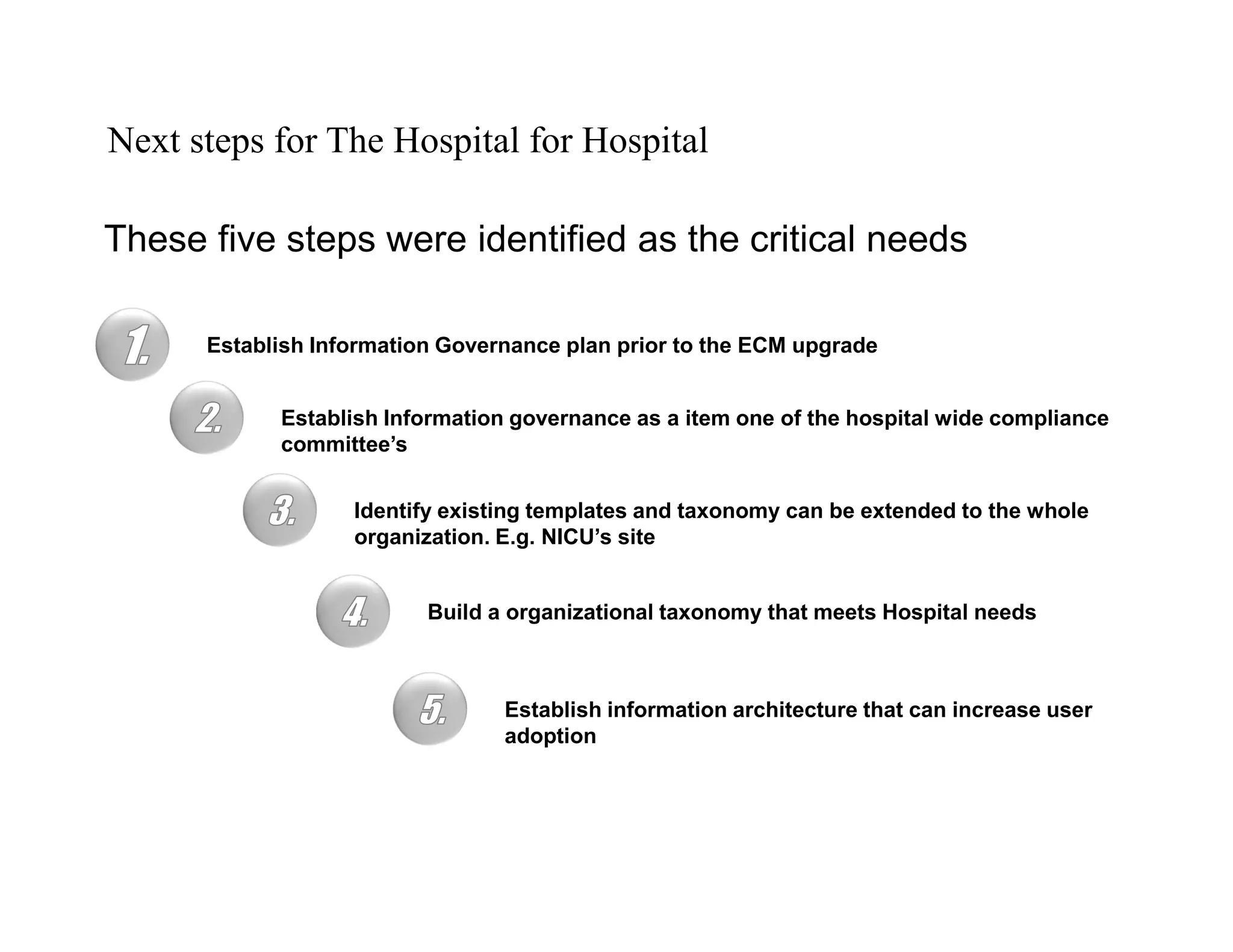 Ecm implementation planning_workshop_hospital_sample | PDF