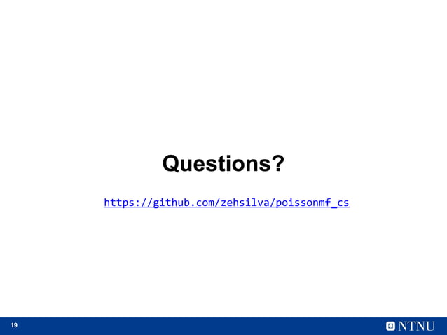 Content Based Social Recommendation With Poisson Matrix Factorization Ecml Pkdd 2017 Ppt