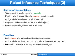 Shallow Self-Learning for Reject Inference in Credit Scoring | PDF ...