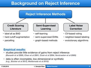 Shallow Self-Learning for Reject Inference in Credit Scoring | PDF ...