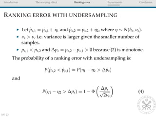 When is undersampling effective in unbalanced classification tasks? | PDF