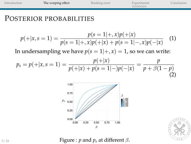 When is undersampling effective in unbalanced classification tasks? | PPT