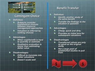 Presentation: Valuing Ecosystem Services, Methods and Practices | PPT