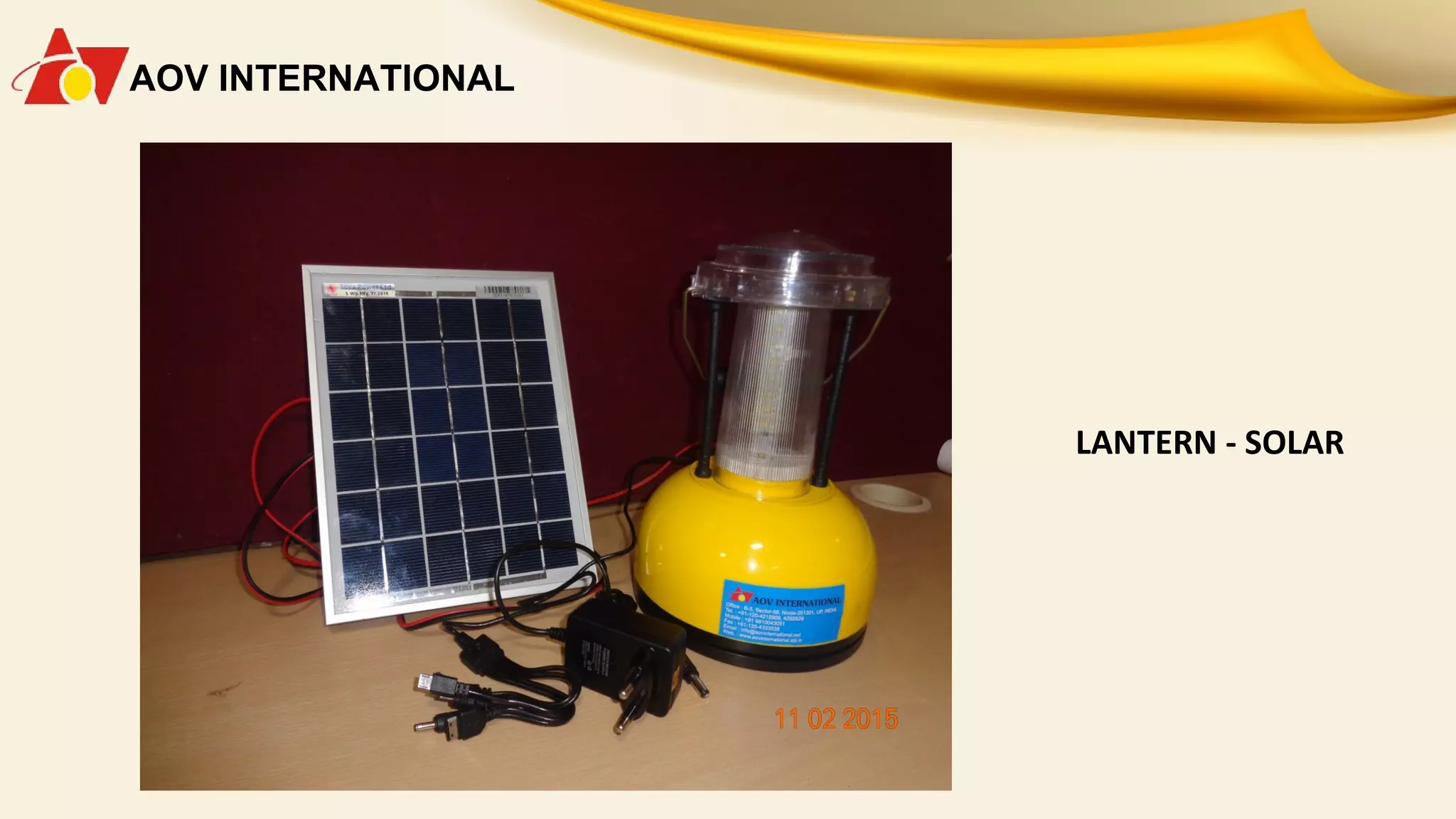 aov product profile | PPT